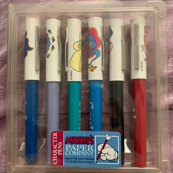 Disney | Office | Disney Aladdin Six Character Pen Gift Set | Poshmark